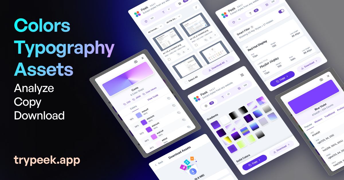 Extract Colors, Fonts & Logos from Any Website | Free Browser Extension